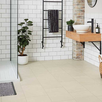 Karndean Knight Tile Ivory Riven Slate Gluedown Luxury Vinyl Tile ST18