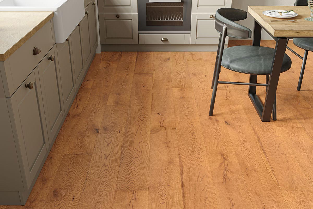 Natura 20mm x 190mm Darlington Oak Engineered Wood Brushed UV Lacquere