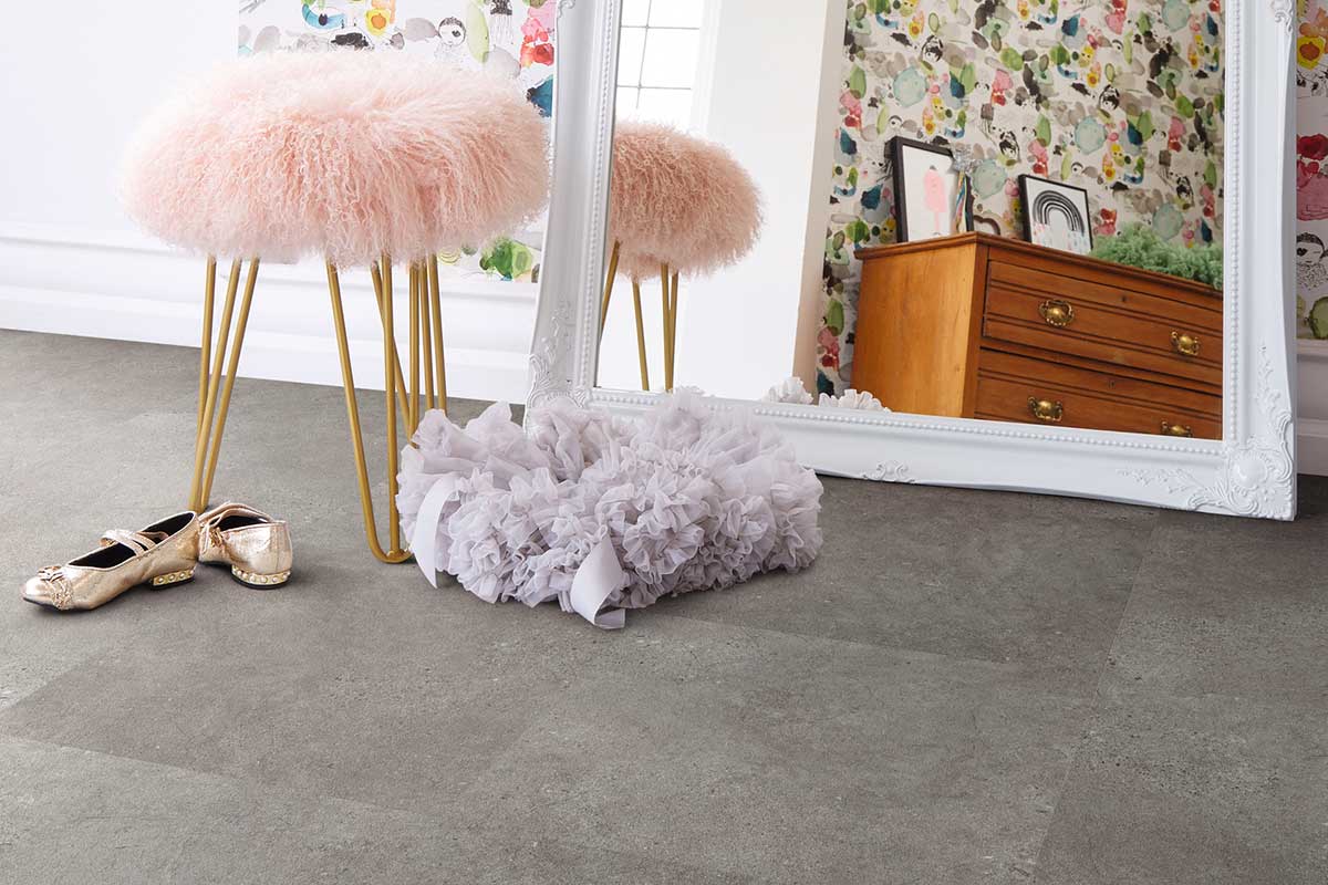 Polyflor Colonia PUR Refined Concrete Gluedown Luxury Vinyl Tile 4528 ...